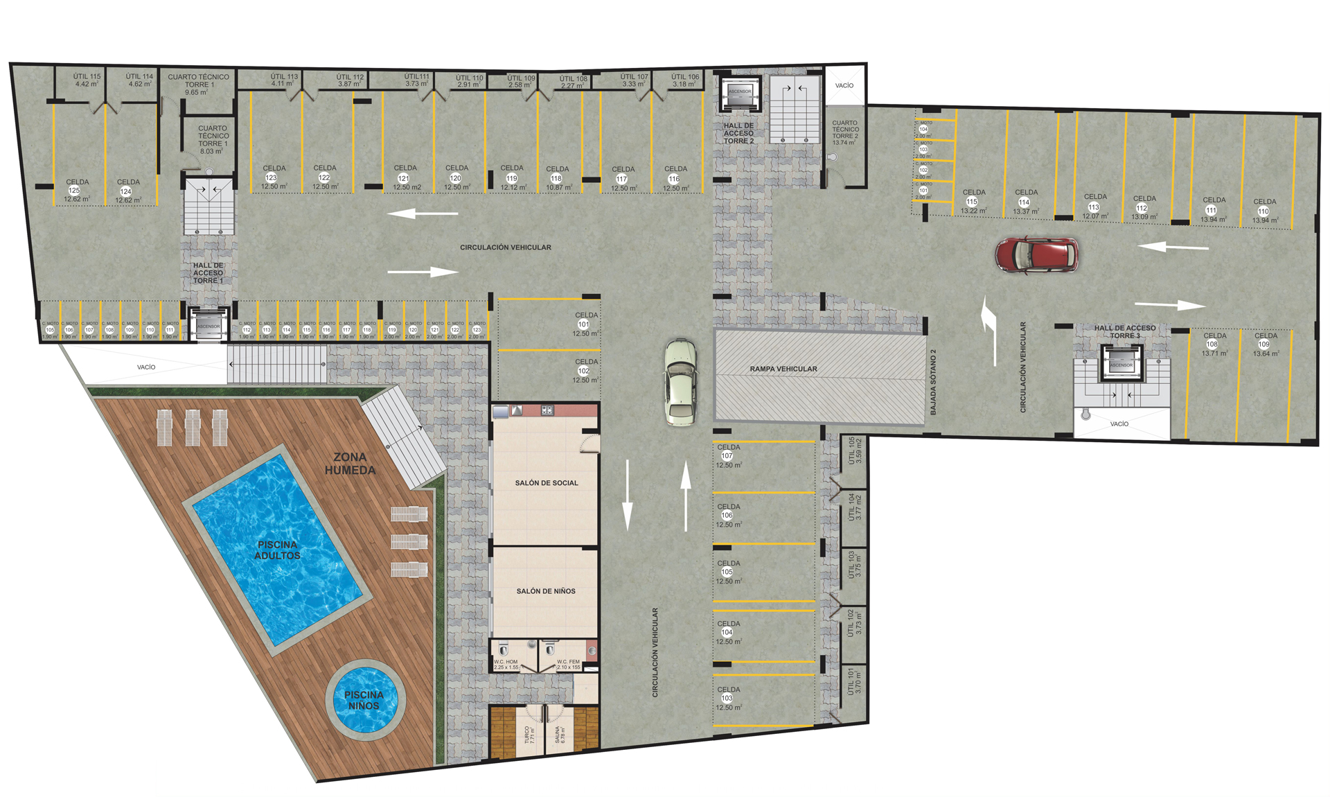 Plantas Típicas Parqueaderos Brisas Del Rio - Constructores Asociados ...